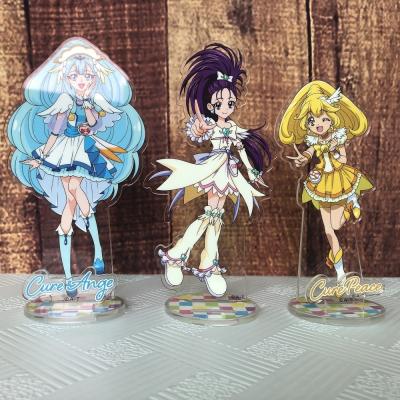China Anime offset Printing Acrylic Display Stand , Customized CNC cut acrylic Standee with logo/cartoon character printed for sale