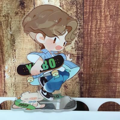 China Anime figure offset Printing Acrylic stand; Customized CNC cutting acrylic Standee with logo/cartoon character printed for sale
