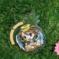 China Color Fadeless Custom Laser Cut Acrylic Keychains With Anime Figure for sale