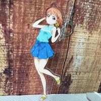 China Wear Resistant Anime Acrylic Keychain Custom Acrylic Keyrings 3mm Thickness for sale