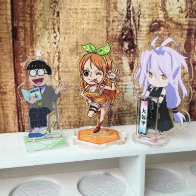 China CMYK UV Print Acrylic Standee CNC Cut Acrylic Display Board Anime Character Printed for sale