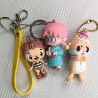 China Personalized Cute PVC Anime Figures Keychain Charm Accessories for sale
