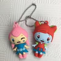 China Lightweight Soft PVC Anime Figures Custom 3d Charms Embossing Printing for sale