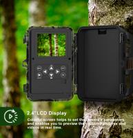 China IP66 Waterproof 1502P 24MP Trail Hunting Camera With 120 Degree Wide Angle for sale