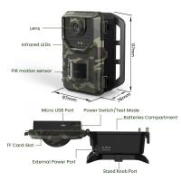 China 2.7K Video 20MP Cellular Trail Wildlife Camera With 4.0MP CMOS Sensor for sale
