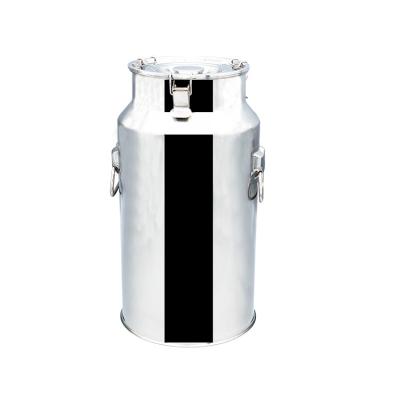 China SS304 20 litre Stainless Steel Milk Can With Spigot Sealed Bucket Storage Milk Pail for sale