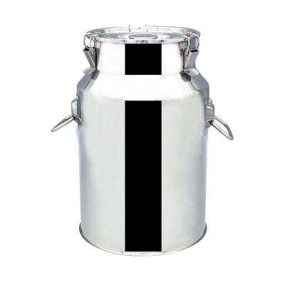 China 20L Oil Beverage Honey Vertical Open Cover Stainless Steel Storage Tank/Barrel/Pail Milk Can for sale
