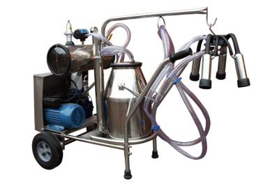 China Farm Electric 1.1kw Cow Milking Machine With Vacuum Pump for sale