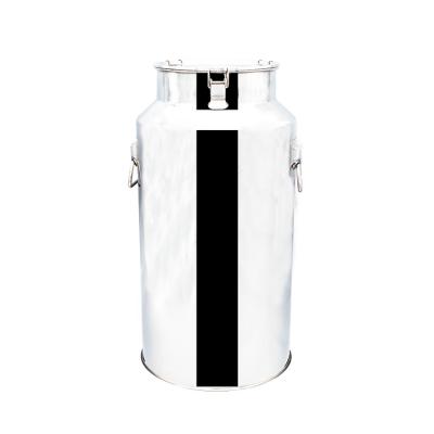 China SS304 40 Litre Stainless Steel Milk Can Silver Colour For Transport for sale