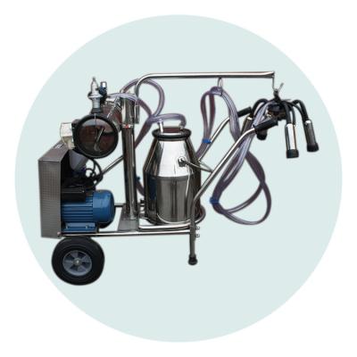 China Negative Pressure 170L/min Cow Milking Machine SS304 Material for sale