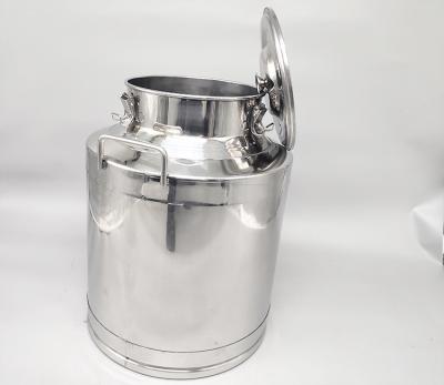 China Food grade 304 Stainless Steel Milk Can 50 Liters Large Capacity for sale