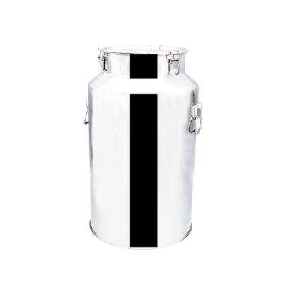 China 50 Liters Stainless Steel Tea Can Peanut Edible Oil Milk Cans With Sealed Lid for sale