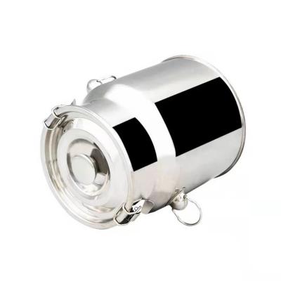 China SS201 5 Liter Stainless Steel Bucket With Lid 0.8mm Thickness for sale