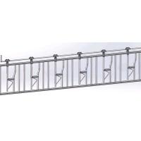China ISO9001 600cm Self Locking Head Gates For Cattle Farm Animals Equipment for sale