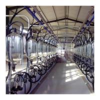 China PVC pipeline 380V Herringbone Milking Parlor With Electronic Milk Meter for sale