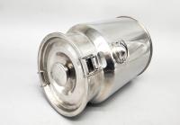 China Mini  7 Litres Reusable food containers Silver colour Stainless Steel milk can for sale
