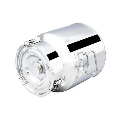 China 14L Insulated Sanitary Small Stainless Steel Milk Cans Healthy Safe for sale