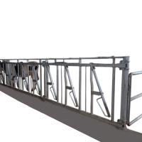 China Sturdy Length 6m Cow Head Lock hot Galvanized steel pipe for sale
