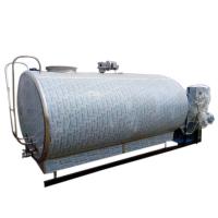 China Agitator Speed 36r/Min 1000 Litre Milk Tank For Raw Milk Cooling for sale