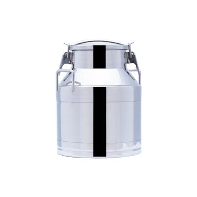 China 20L fruit juice store bucket carrying ladle stainless steel milk can for sale