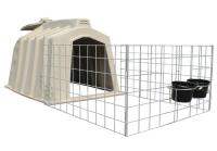 China Alkali Resistant 98kg Dairy Calf Hutches Long Life Span for sale