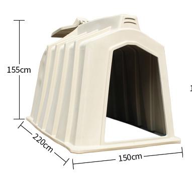 China Small rust proof Width 333cm Group Calf Hutch for Livestock for sale
