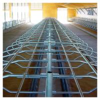 China Length 2.3m Cow Free Stall Barn Sliver Color Double Sided for sale