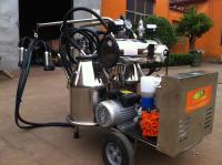 China Portable Food Grade SS Mobile Milking Machine With Gasoline Engine for sale