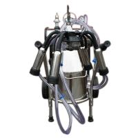 China Mobile 12 Cows/Hour Portable Milking Machine Vacuum Pump Power 1.1KW for sale