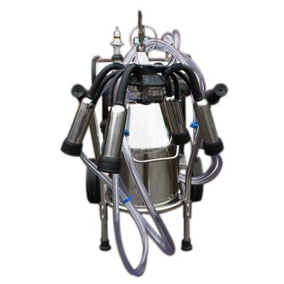 China Mobile 12 Cows/Hour Portable Milking Machine Vacuum Pump Power 1.1KW for sale