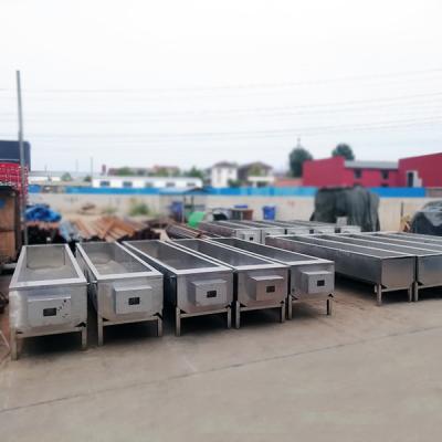 China 220V 50HZ Animal Drinking Trough 3500*380*250mm Stainless Steel Cattle Trough for sale