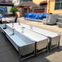 China 1.2mm Stainless Steel Drinking Trough 250W Farm Animal Feeding Troughs for sale