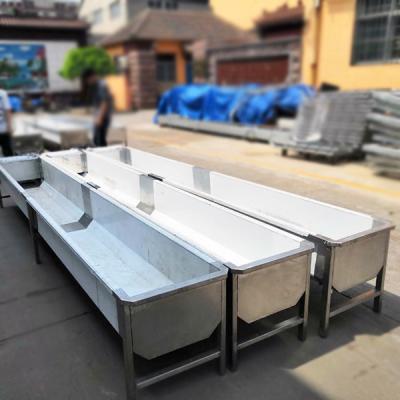 China 1.2mm Stainless Steel Drinking Trough 250W Farm Animal Feeding Troughs for sale