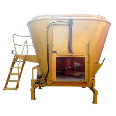 China High Strength 6 Cbm Cow Feed Mixer Machine Stationary Type for sale