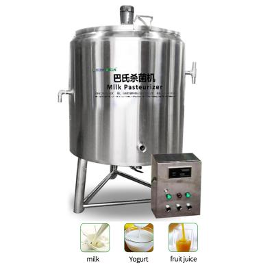 China Fresh Yogurt Fruit Milk Bar Equipment Small 30l Milk Pasteurization Machine for sale