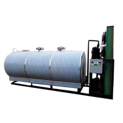 China Refrigerated 1000 Liters Milk Cooling Tank Fresh Stainless Steel for sale