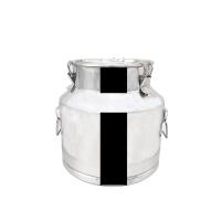China Food Sanitary Dairy Supplies Stainless Steel Milk Can Mirror Polish for sale