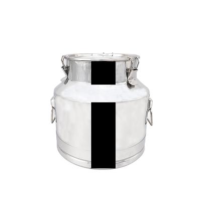 China Food Sanitary Dairy Supplies Stainless Steel Milk Can Mirror Polish for sale