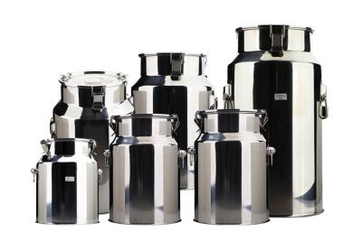 China Food Grade Material 316L Steel Milk Container With Lid Bucket Pail for sale