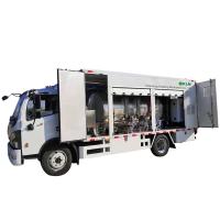 China Goat Sheep 6 Stations Mobile Cow Milking Machine Vehicle Mounted for sale