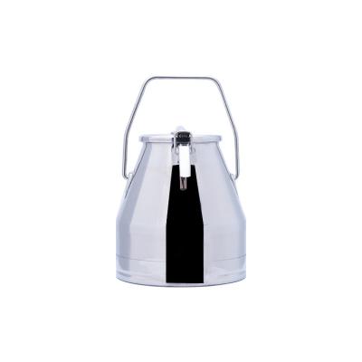 China 20L Bucket 304 Food Grade Stainless Steel Milk Can With Lid for sale