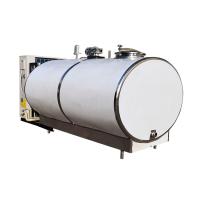 China New design processing plant juice storage chiller milk cooling tank for sale