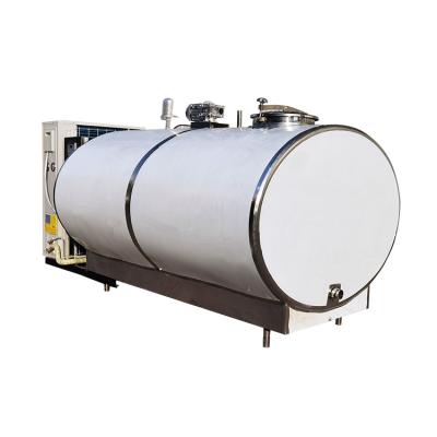 China New design processing plant juice storage chiller milk cooling tank for sale