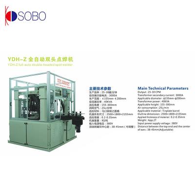 China PLC Control 380V Automatic Double Headed Spot Welder for sale