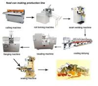 China Semi Automatic Milk Powder Food Can Production Line for sale