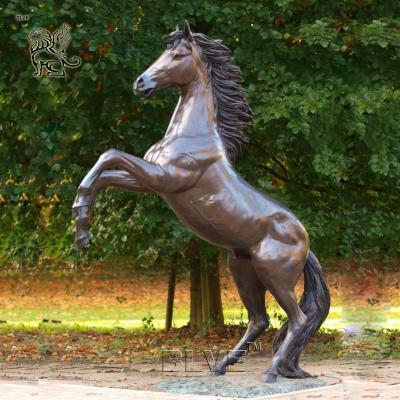 China Bronze Garden Horse Statues Life Size Metal Artistic Animal Brass Sculpture Decoration Outdoor for sale