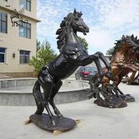 China Bronze Life Size Horse Sculptures Copper Metal Animal Large Garden Statues Custom Outdoor for sale