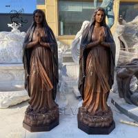 China Brass Virgin Mary Statue Mother Mary Statue Bronze Sculpture Women Life Size Metal Factory Spots Goods for sale