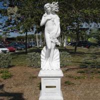 China Marble Aphrodite Statue Life Size Naked Greek Sexy Goddess Sculpture Hand Carved Outdoor Garden Decoration for sale