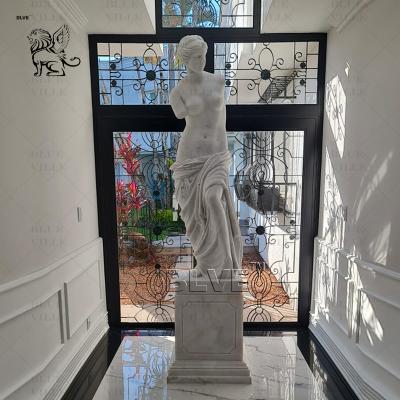 China Marble Venus Sculpture Naked Woman Roman Goddess Life Size Statue Stone Carving Villa Home Decoration for sale